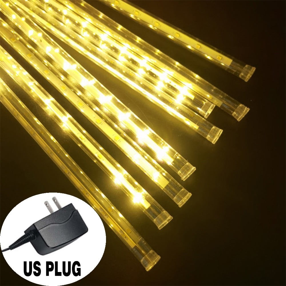 LED Meteor Shower Rain Lights Icicle Snowfall Lights Christmas Outdoor ...