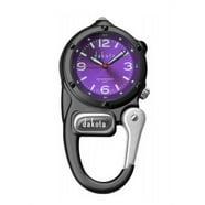 Chrome Black Nylon Strap Metal Case Clip Watch with Black Dial ...