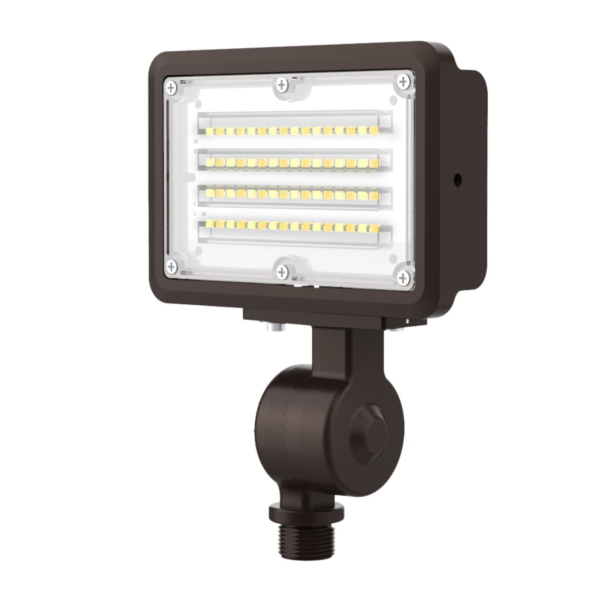 LED Mini Flood Light - 15W - Color Tunable 3000K/4000K/5000K - Bronze Finish - Adjustable ...