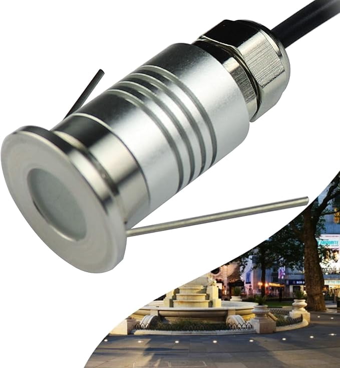 LED Mini In-Ground Well Light-Finger Size,1W 12V DC,120° Wide Beam ...