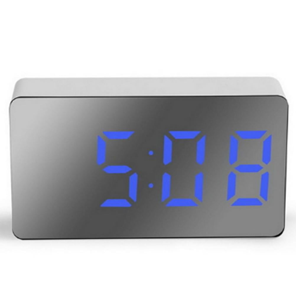 LED Mirror Alarm Clock Digital Alarm Clock Multifunctional Mini ...