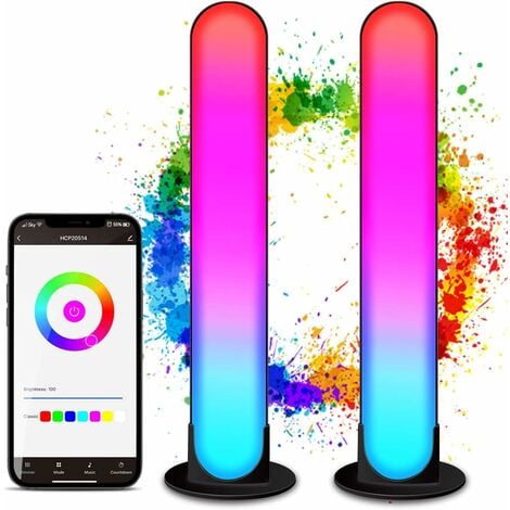 LED Mood Light, Bluetooth RGB CGN LED Strip with 16 Million Colors and ...