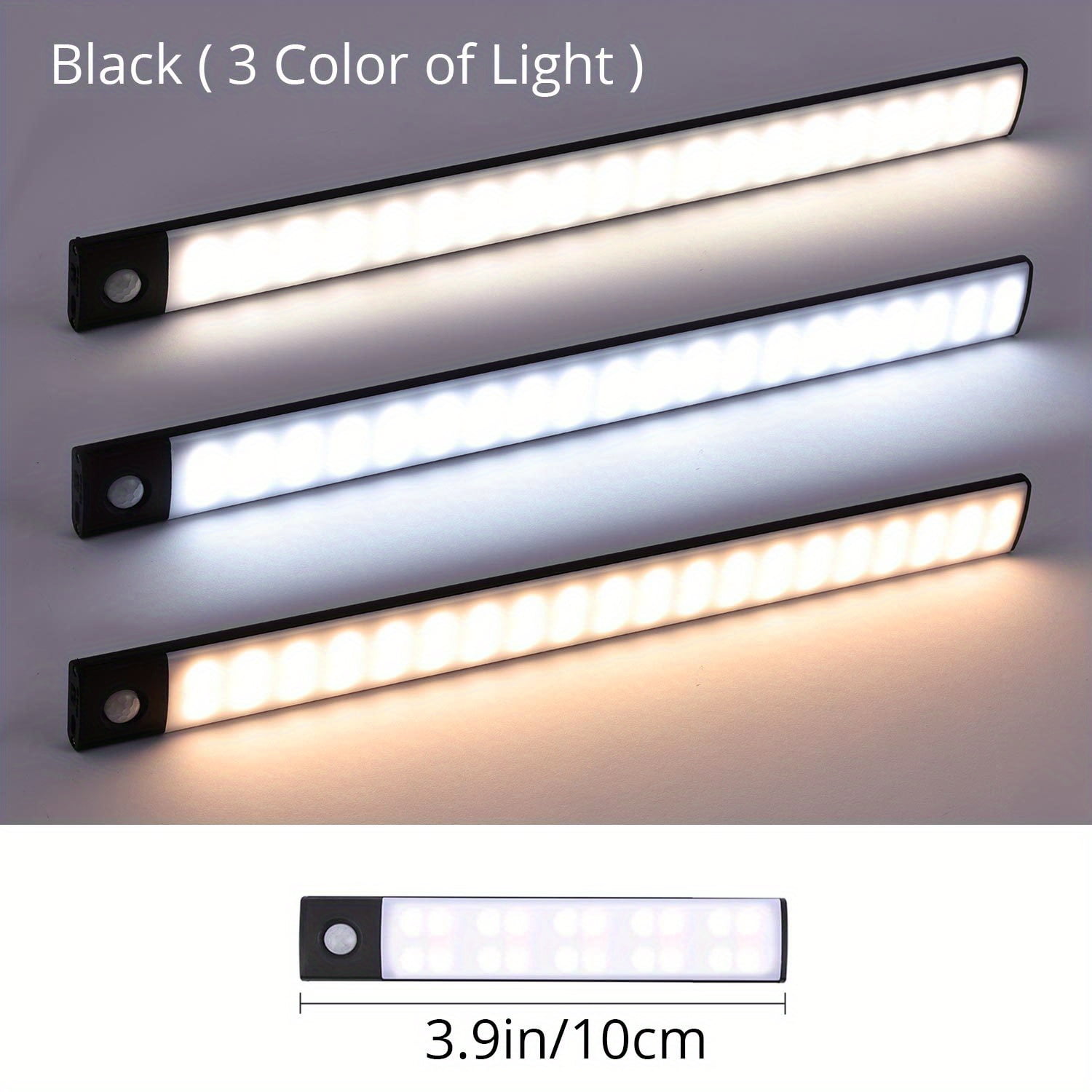 LED Motion Sensor Cabinet Light, Under Counter Closet Lighting ...