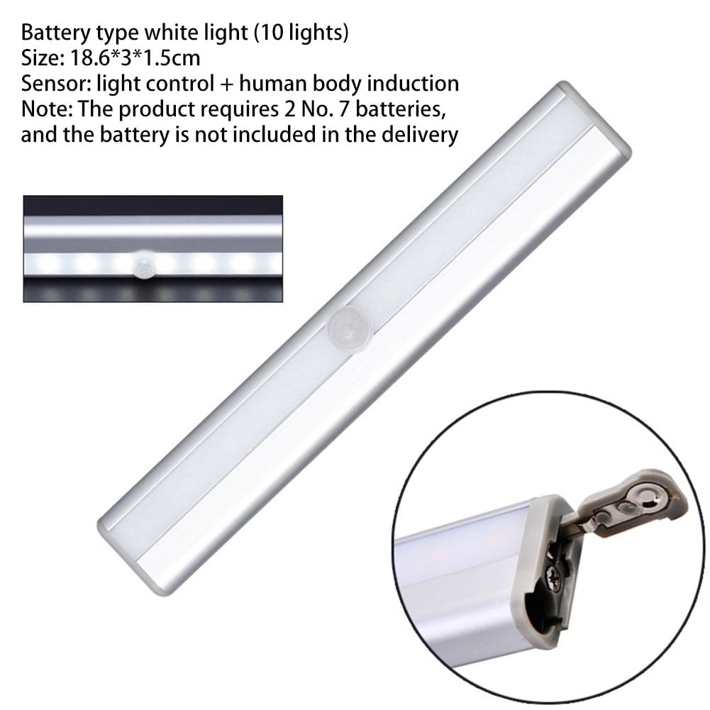 LED Motion Sensor Light Strip Rechargeable Night Stair Closet Interior ...