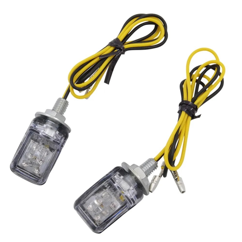 LED Motorcycle Mini Turn Signal Lights Blinker flashing Indicator 12V ...