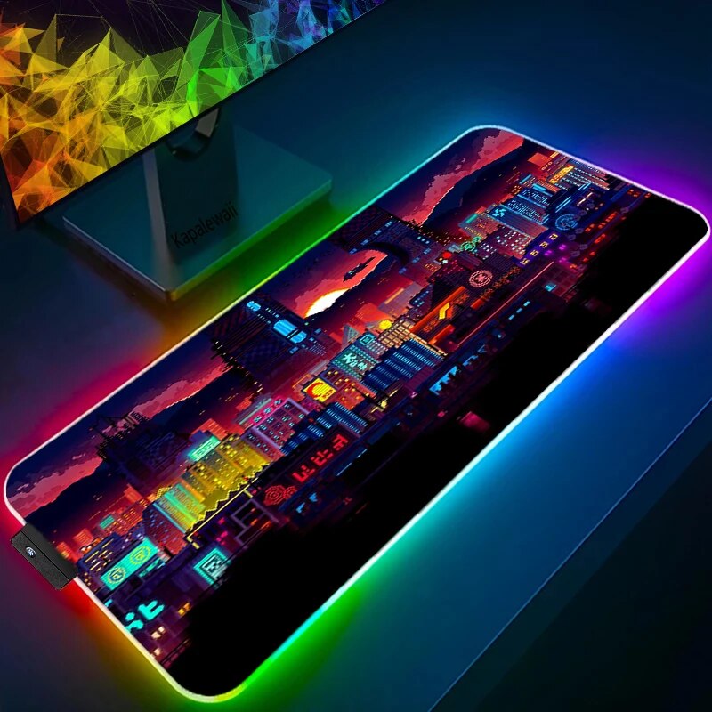 LED Mouse Pad Light Gaming Mouse Pads Computer Keyboard Mousemat ...