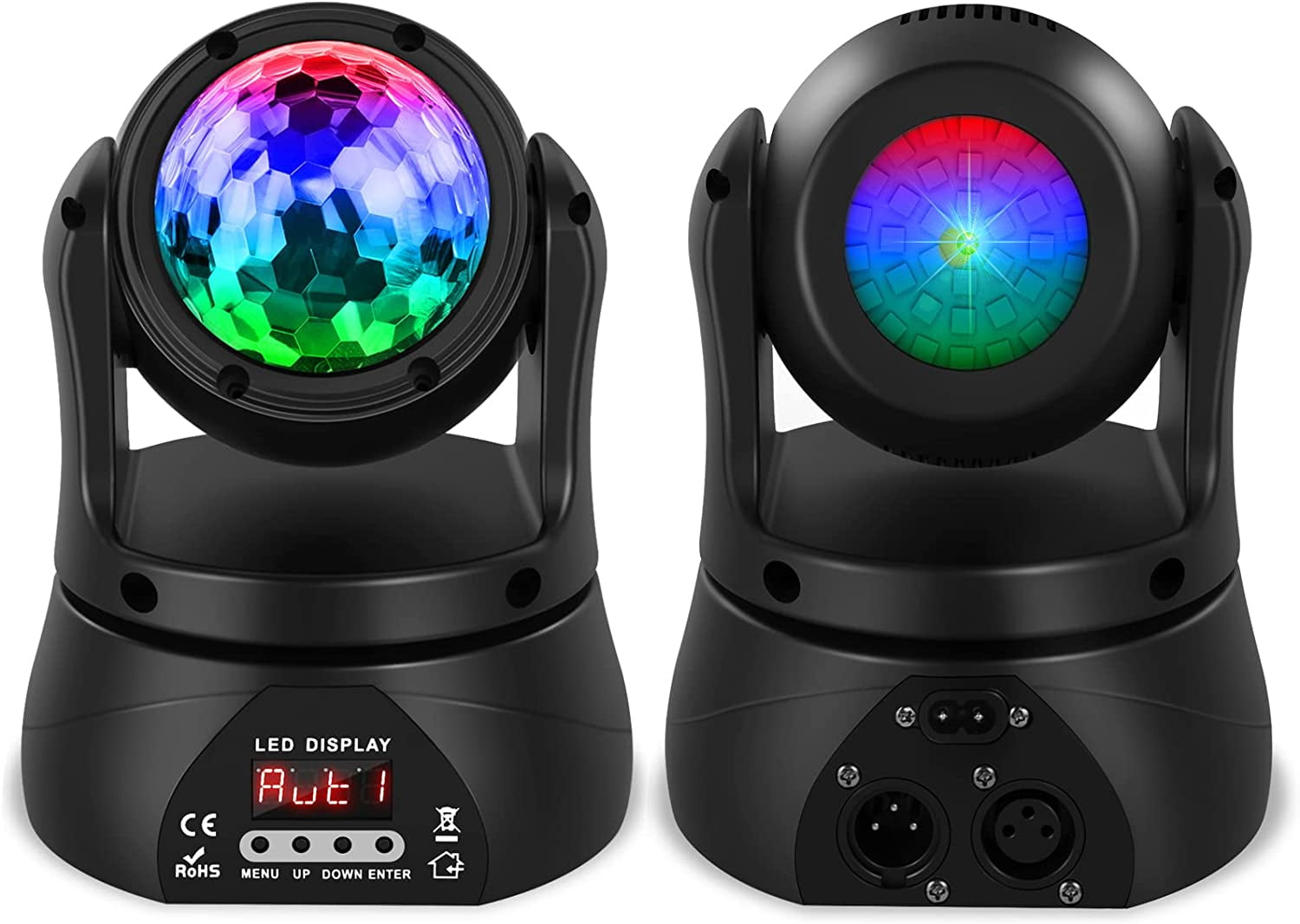LED Moving Head Light 30W Double Sided Moving Heads DJ Lights with ...