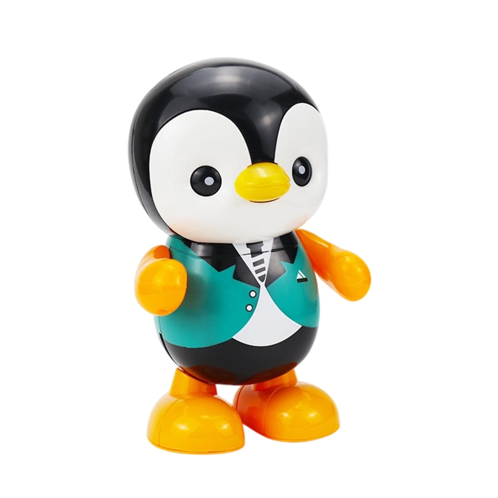 LED Music Dancing Penguins Sensory Toy Interactive Swing Walking Robot ...
