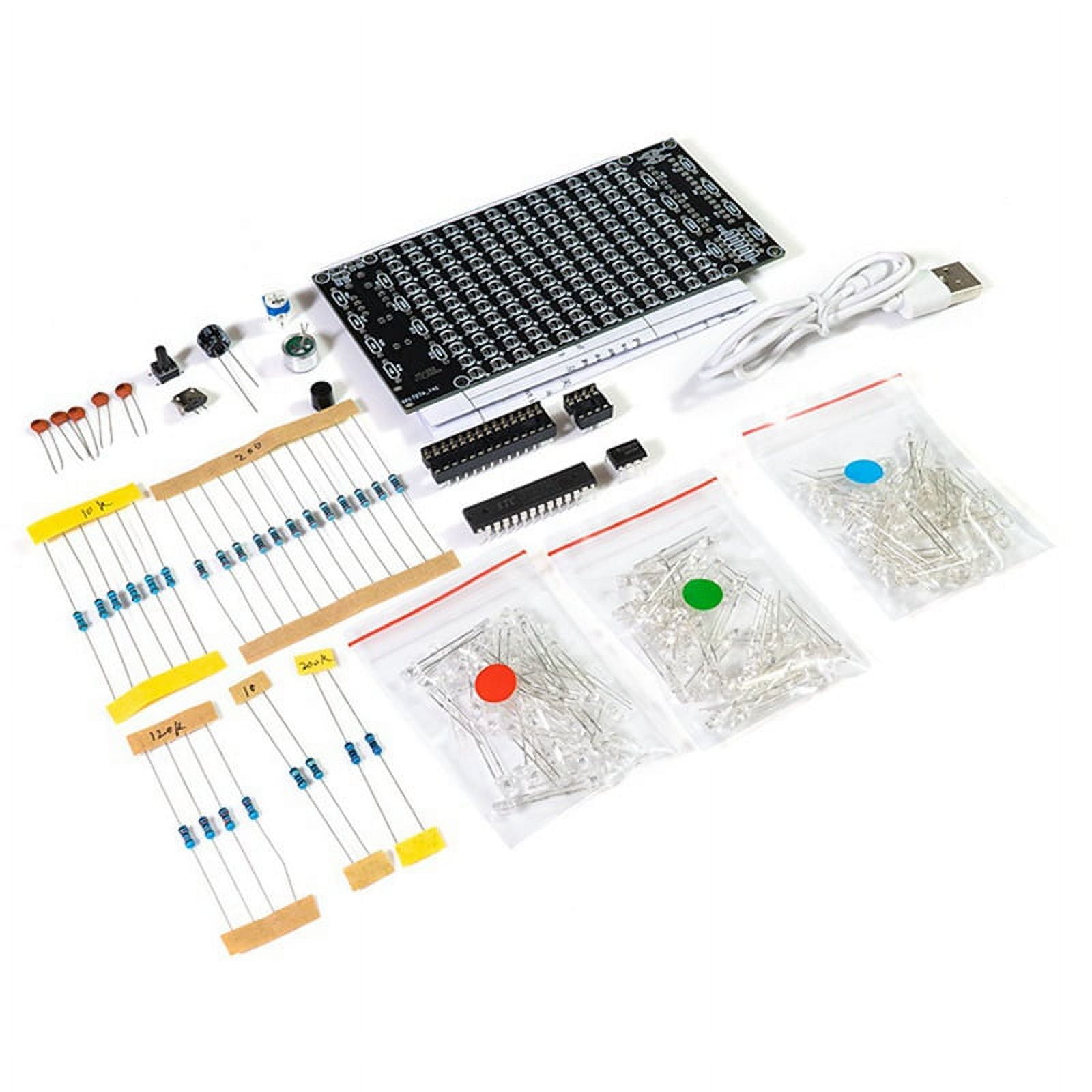 LED Music Spectrum DIY Kit Electronics Music Voice Control Multicolor ...