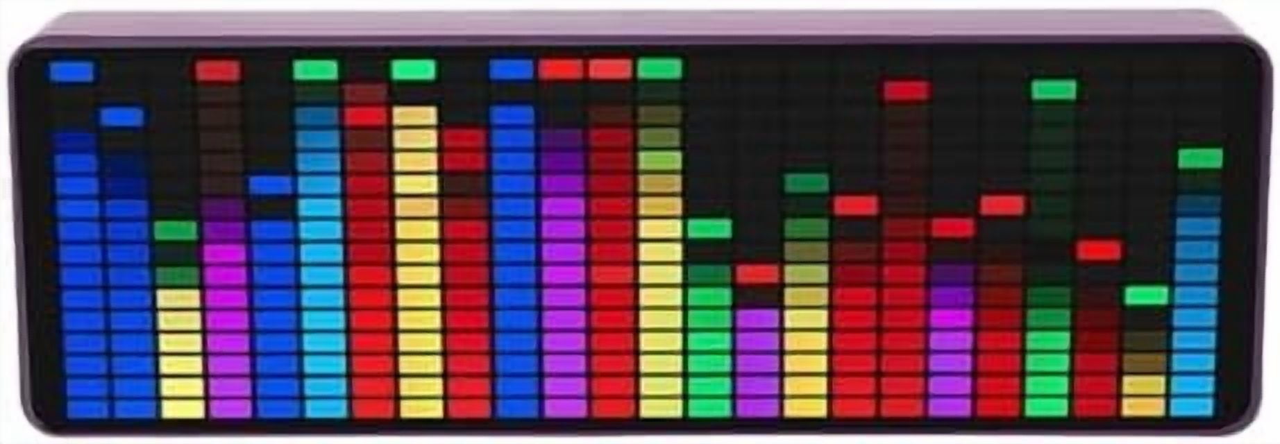 LED Music Spectrum Display, 384 RGB LEDs, 20 Dynamic Effects, 7 Color ...