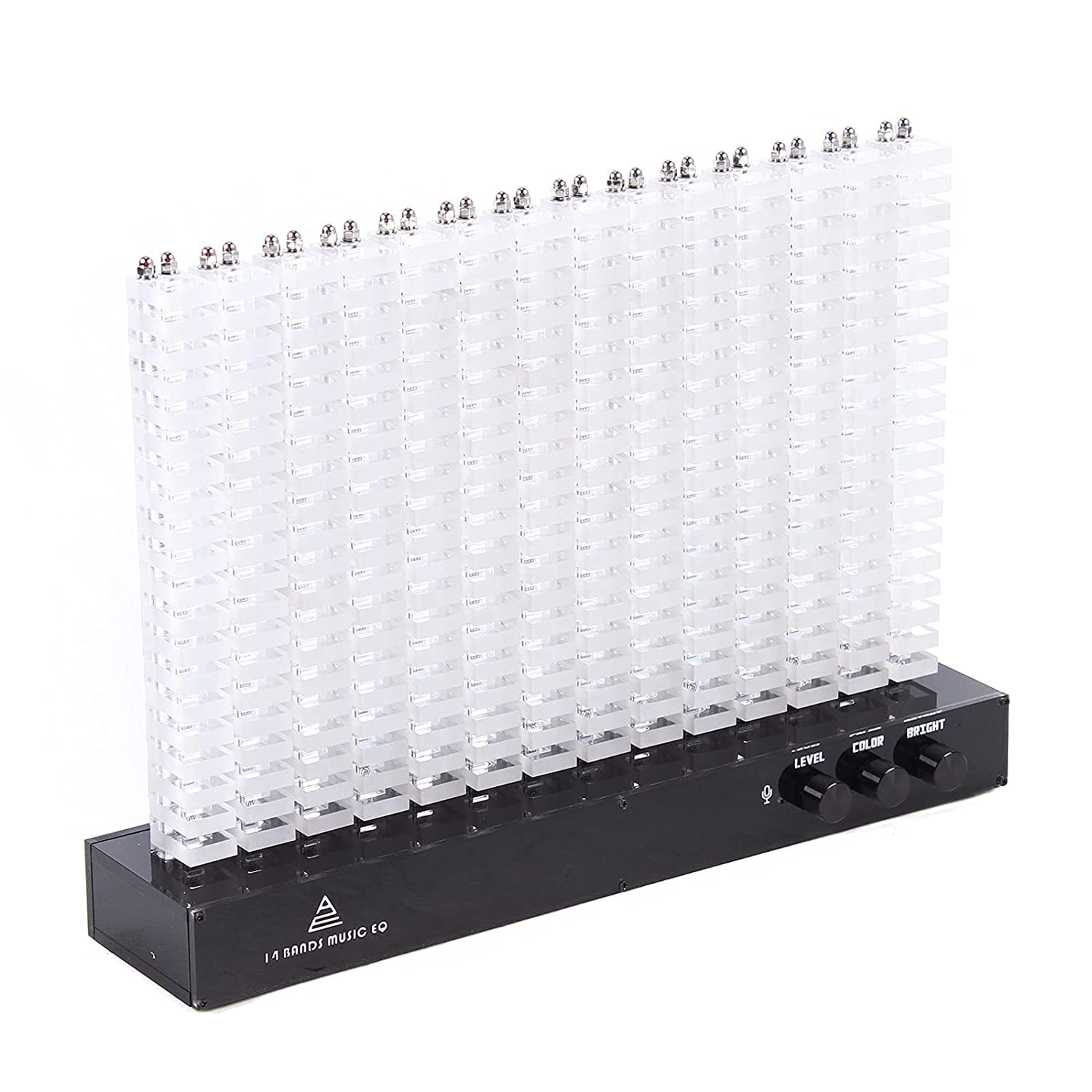 LED Music Spectrum Display Analyzer Stereo Audio Level Indicator Lamp ...