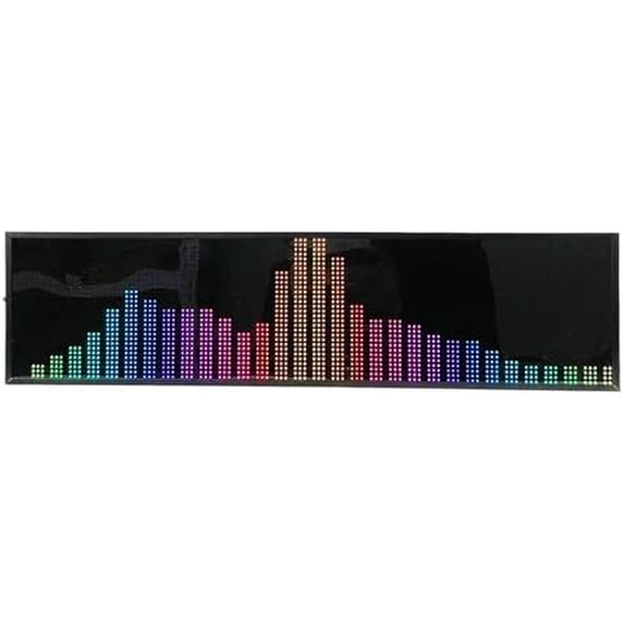 LED Music Spectrum Display, RGB Audio Level Bar Display Analyzer Board ...