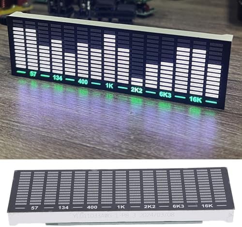 LED Music Spectrum Rhythm Light, 20Hz - 25KHz 3.5mm Input Voice ...