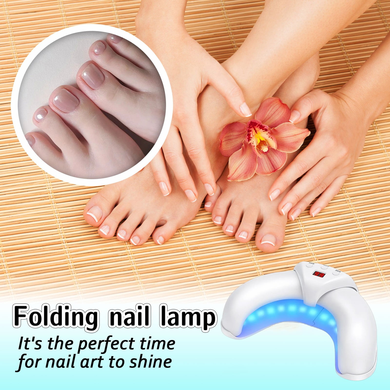 LED Nail Dryer for Gel Polish,Toe Fungus Nail Treatment UV Light, Nail ...