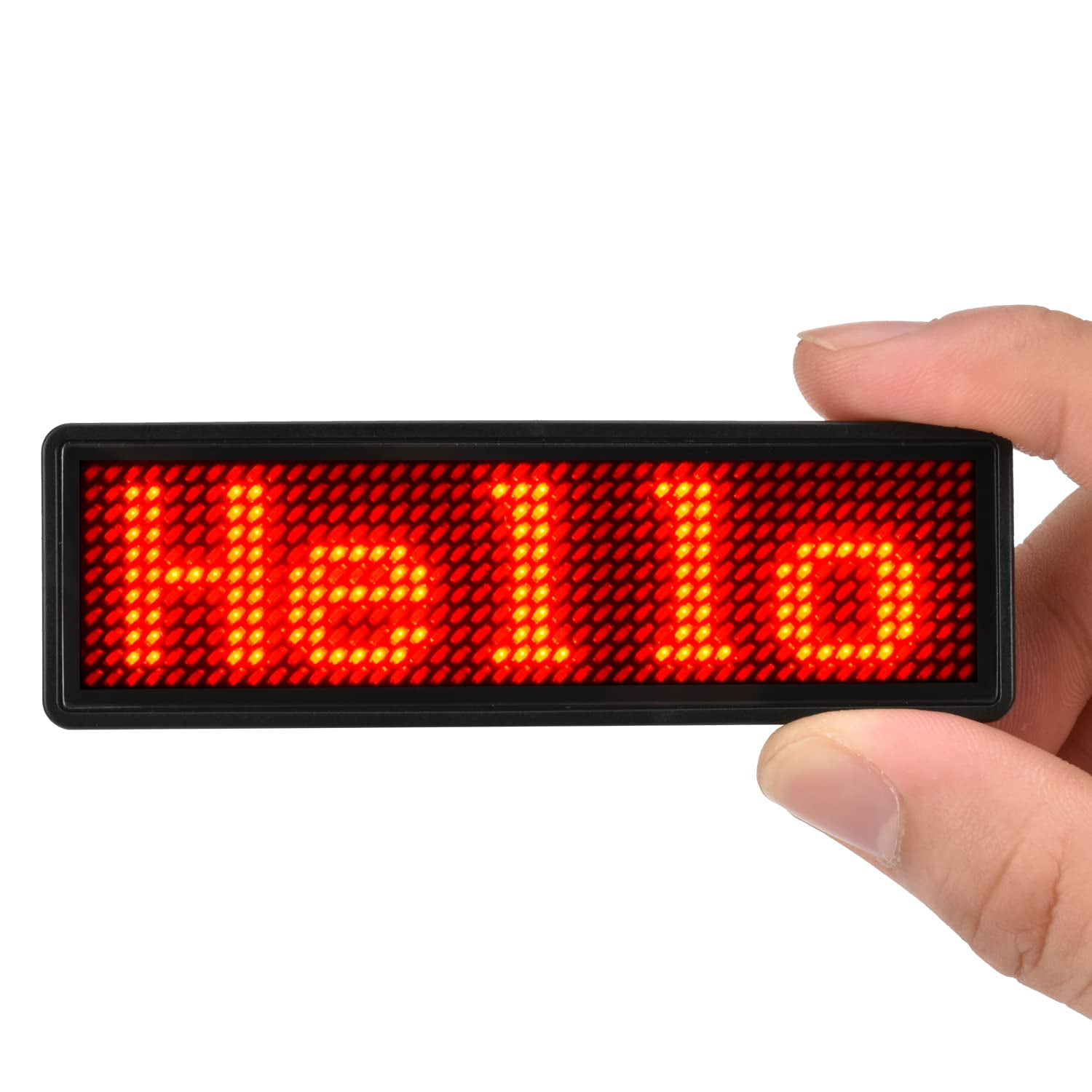 LED Name Tag, Rechargeable Wireless Bluetooth LED Name Badge Reuseable ...