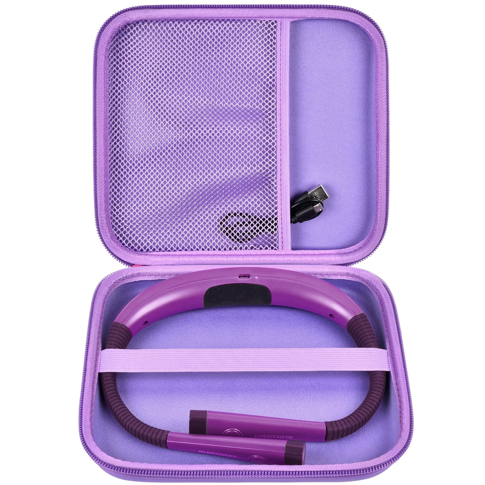 Fleurvie Neck Book Light Case, Compact Purple Holder for Bendable ...