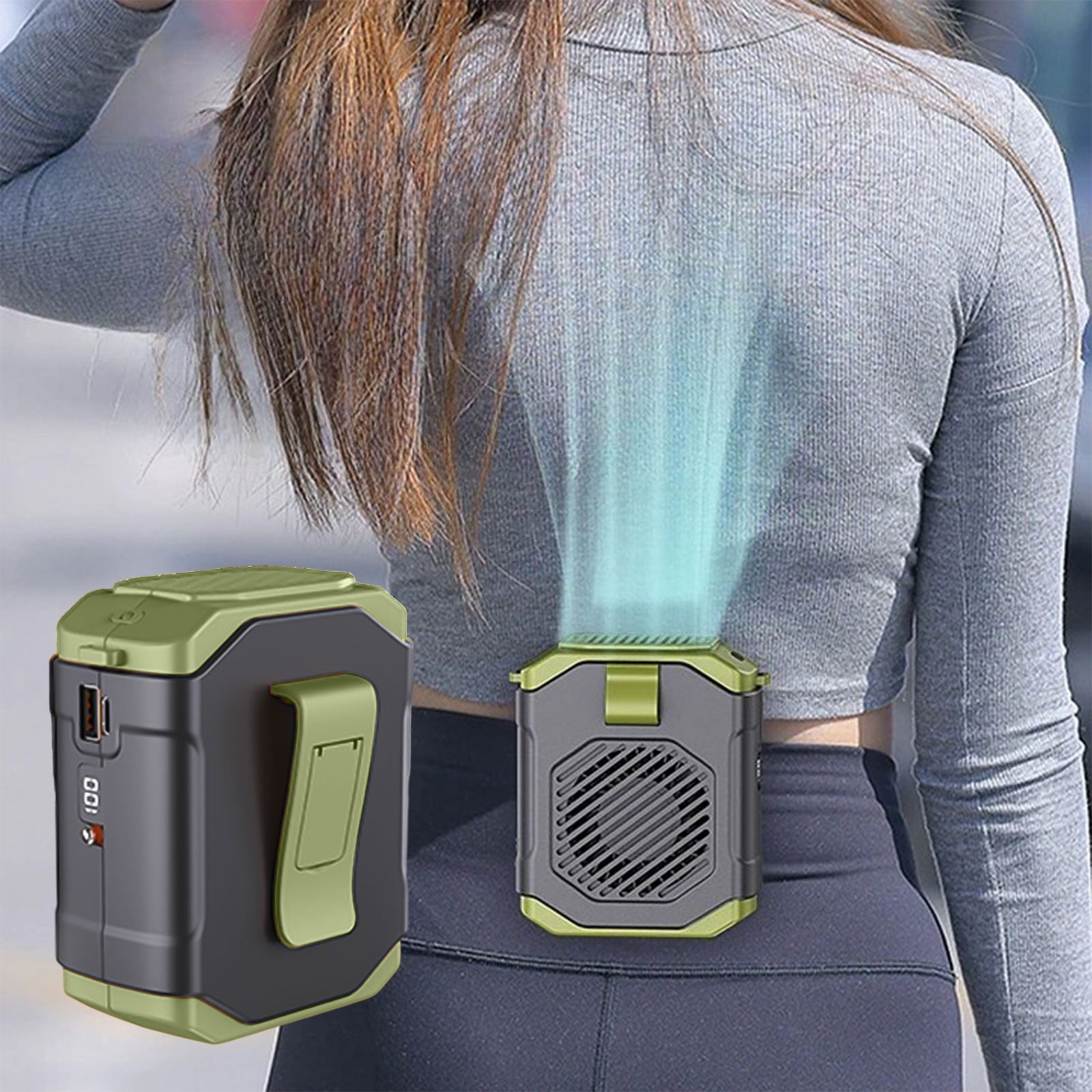 LED Neck Fan, Portable Hanging Blower with 3 Speeds, Personal Cooler ...