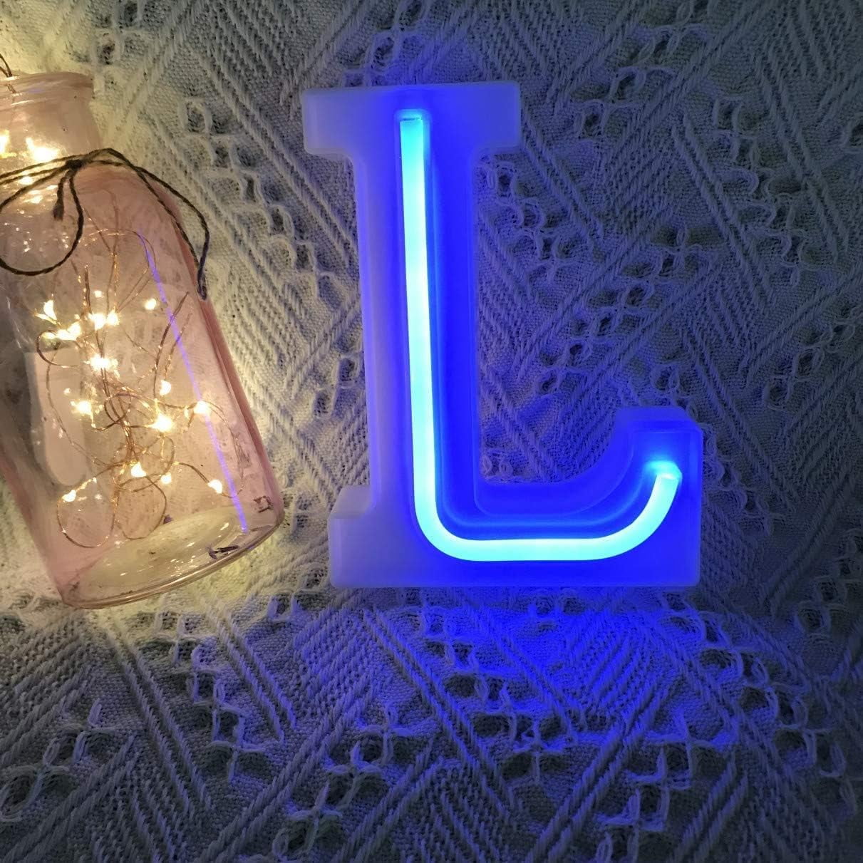 LED Neon Letter Lights, Light Up LED Letters Lights Light Up Marquee ...