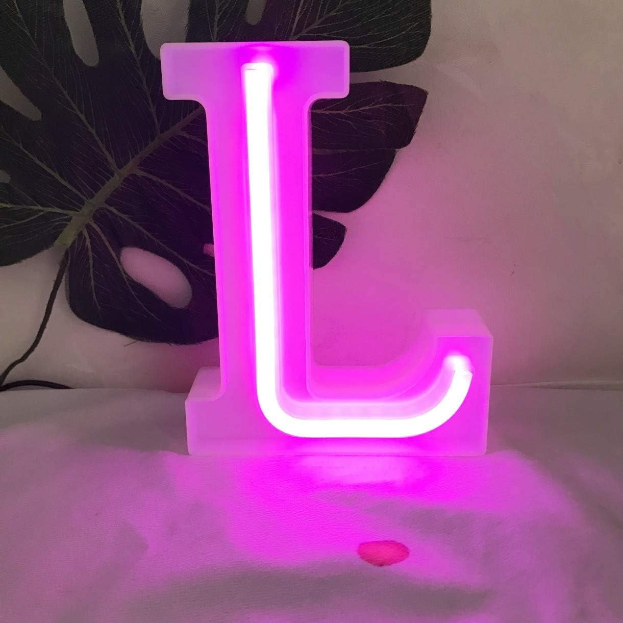 LED Neon Letter Lights, Light Up LED Letters Lights Light Up Marquee ...
