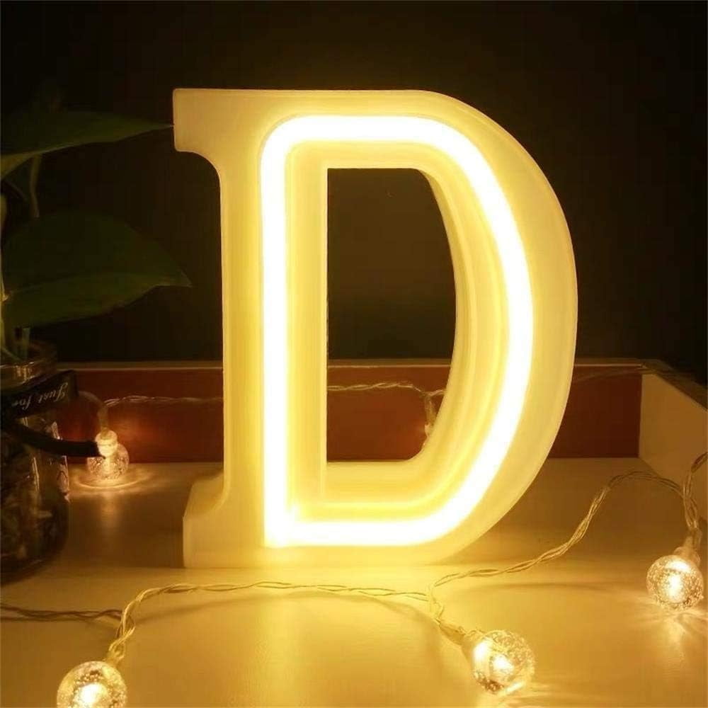 LED Neon Letter Lights, Light Up LED Letters Lights Light Up Marquee ...