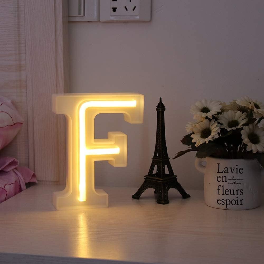 LED Neon Letter Lights, Light Up LED Letters Lights Light Up Marquee ...
