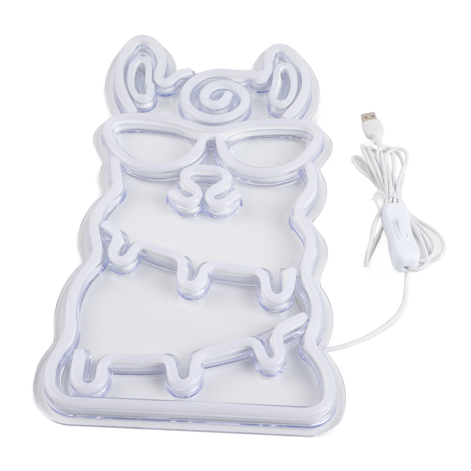 LED Neon Light Alpaca?Shape Wall Neon Sign Art USB Powered Home Bedroom ...