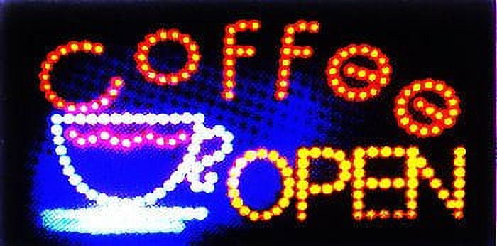 LED Neon Light Open Coffee Cafe Sign (Coffee L51) - Walmart.com