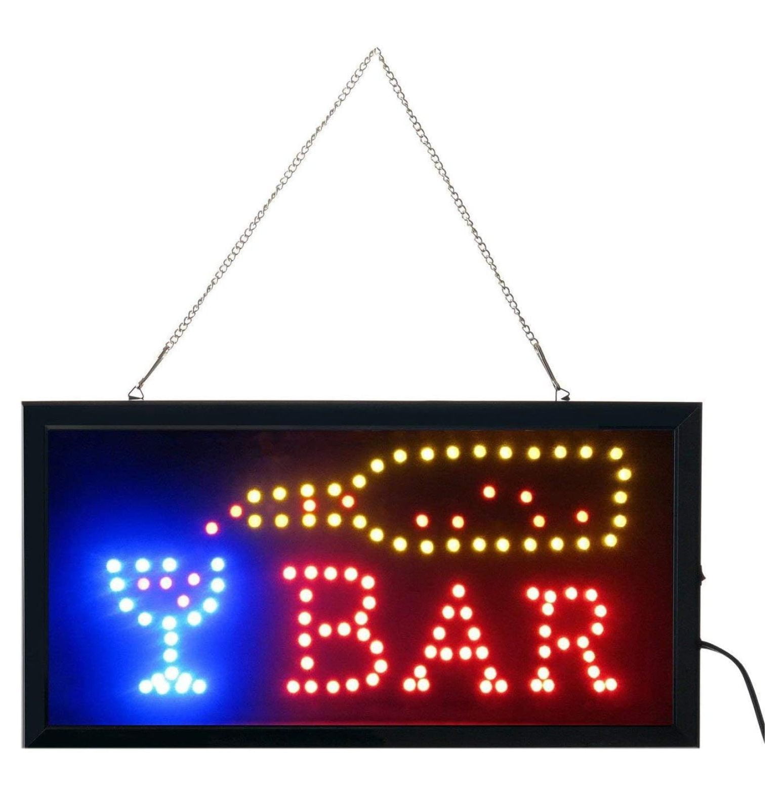 LED Neon Light Open Sign with Animation On/Off and Power On/Off Two ...