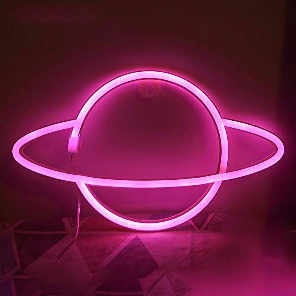LED Neon Light Sign Moon Star Heart Night Light for Kids' Bedroom Wall ...