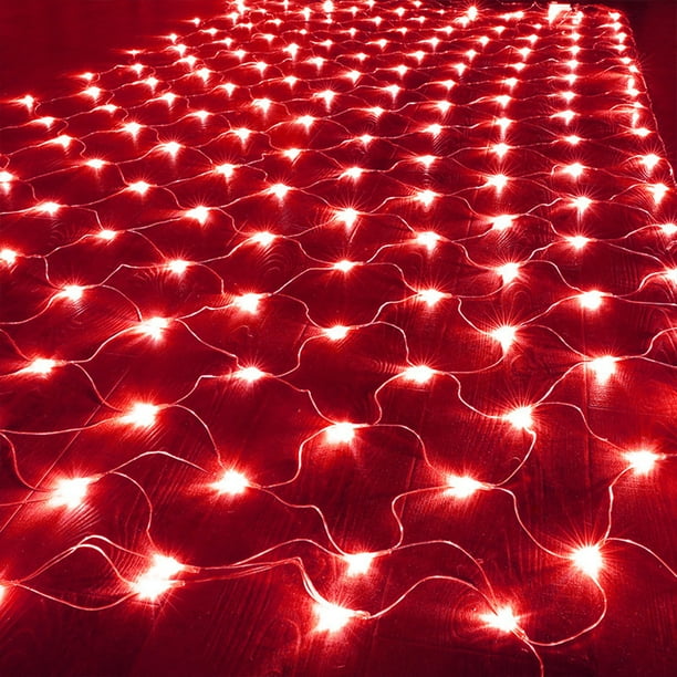 LED Net Mesh String Fairy Lights 200 LEDs, 6.56 Ft x 9.84 Ft,8 Modes ...