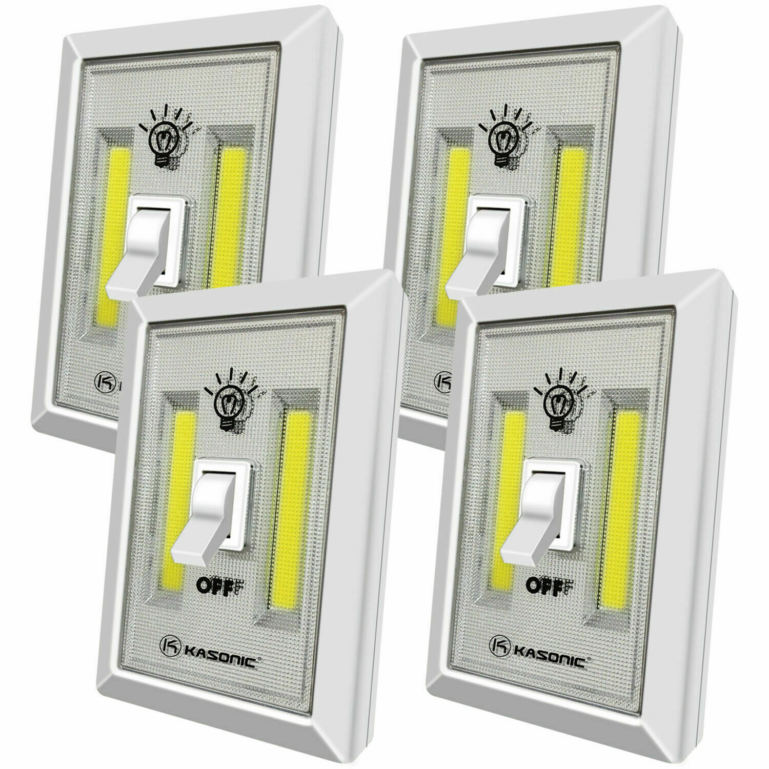 LED Night Light, 200 Lumen Cordless COB LED Light Switch, Under Cabinet ...