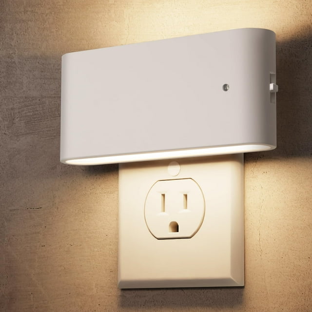 A LED Night Light, Dimmable Modern LED Night Lights Plug into Wall,Dusk ...