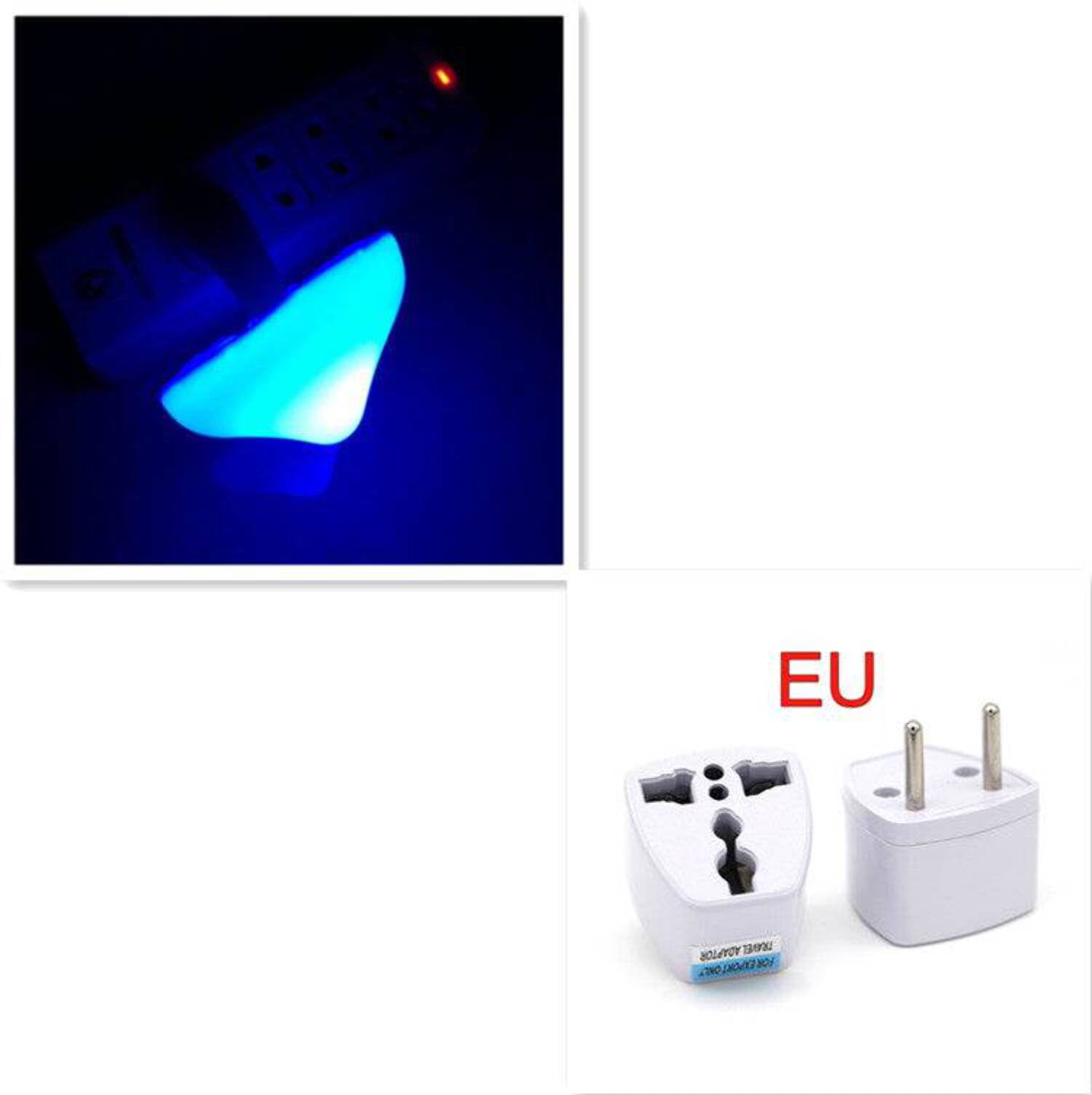 LED Night Light Mushroom Wall Socket Lamp EU US Plug Warm White Light ...
