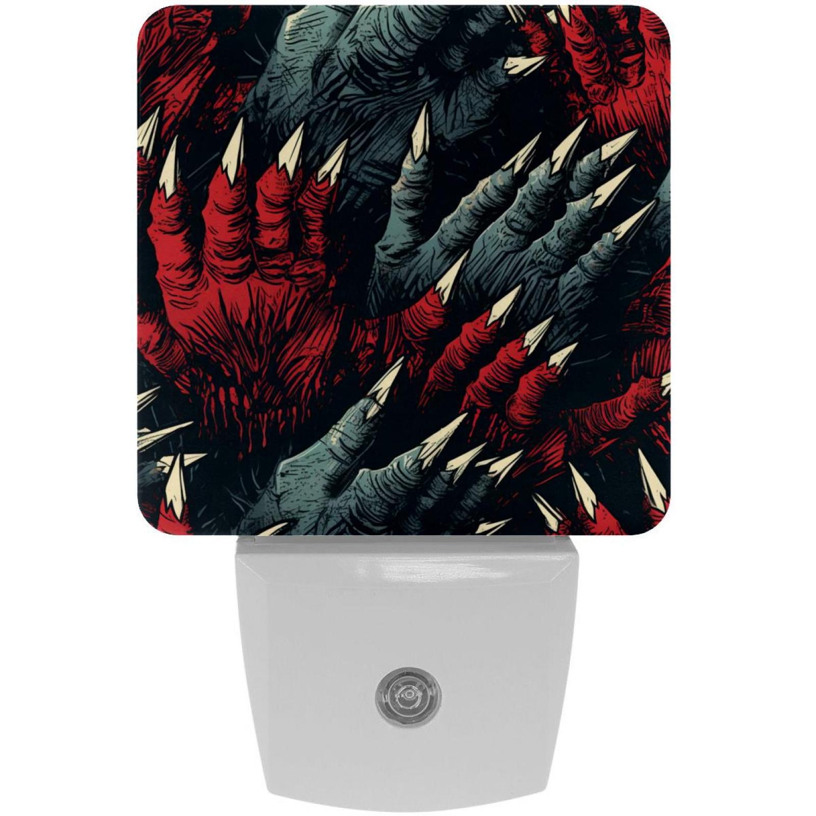 LED Night Light Sharp Paw Prints Lamp with Smart Sensor Dusk to Dawn ...