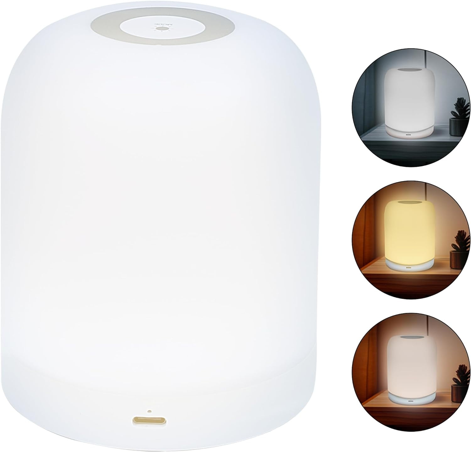 LED Night Light Touch Lamp - Harmony Glow Warm Light Lamp | Dimmable ...