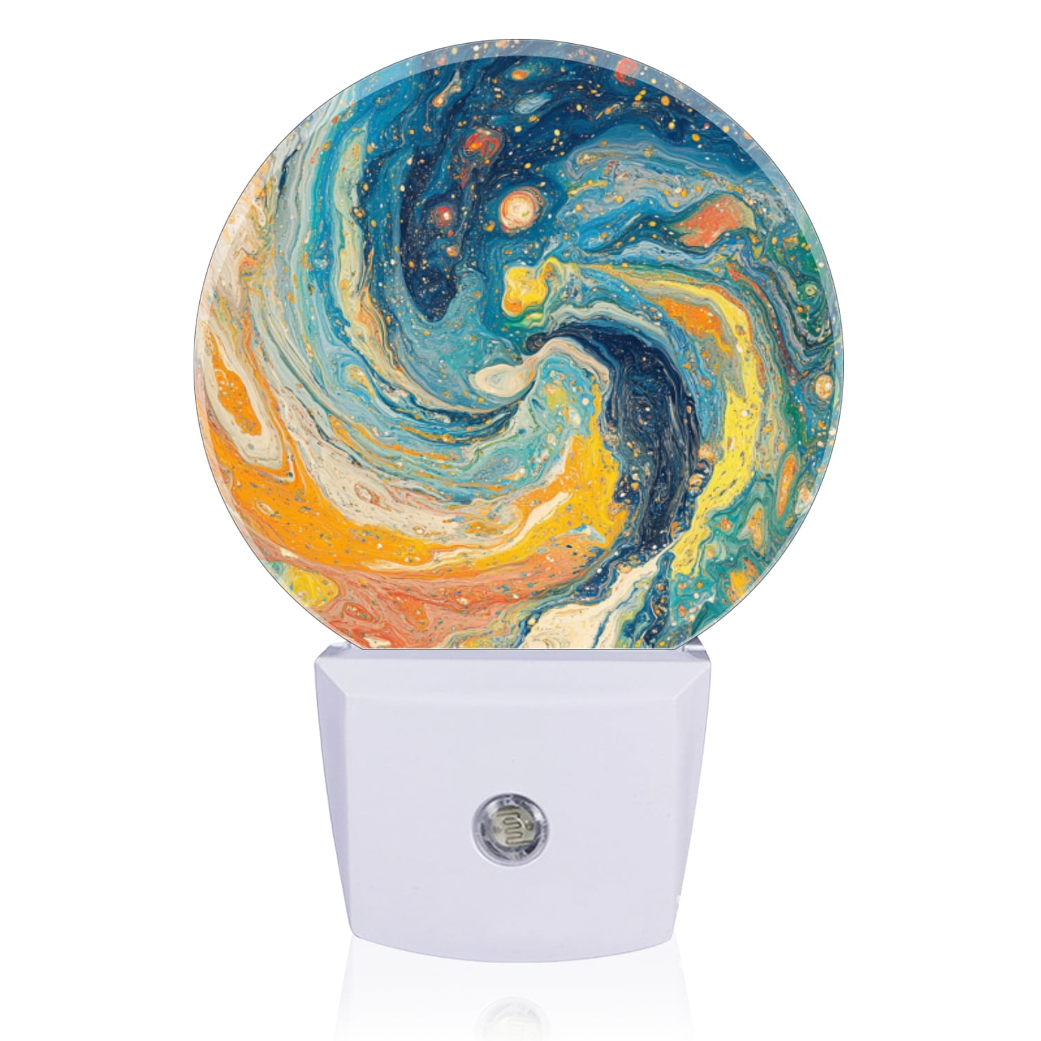 LED Night Lights Lamp with Dusk to Dawn Sensor, Stunning Fluid - Like ...