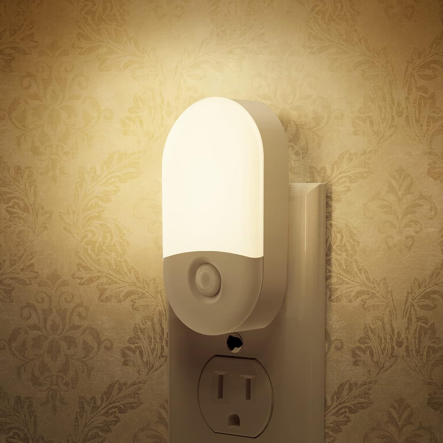 White Ceramic Plug-in Night Light Home Decor -D - Walmart.com