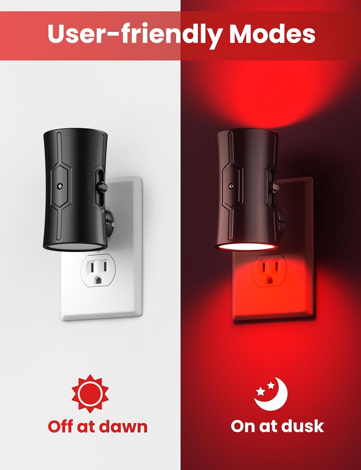 LED Night Lights Plug into Wall, Bright Night Light, Dusk to Dawn ...