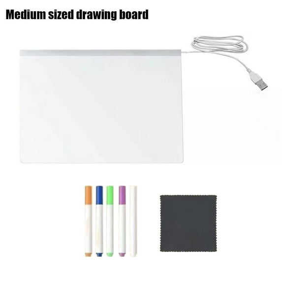 LED Note Board Acrylic Light Up Writing Board for Home OfficeLed ...