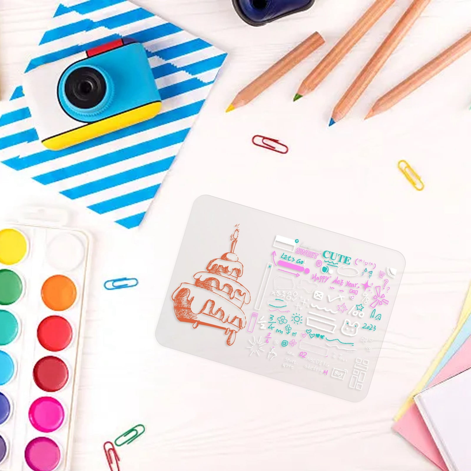 LED Note Board with Colors 2024 Christmas Glowing Acrylic Message Board ...