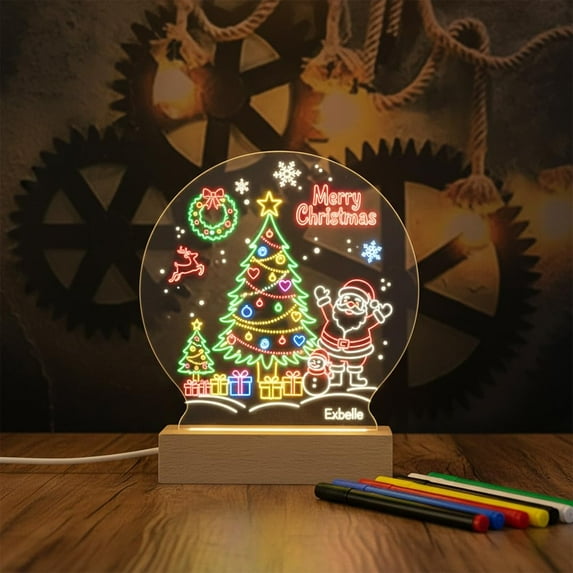LED Note Board with Colors, 2025 New Acrylic Calendar Board ...