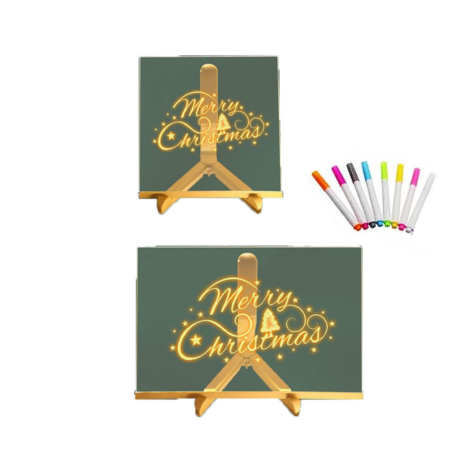 LED Note Board with Colors,Acrylic Dry Erase Board with Light,LED Note ...