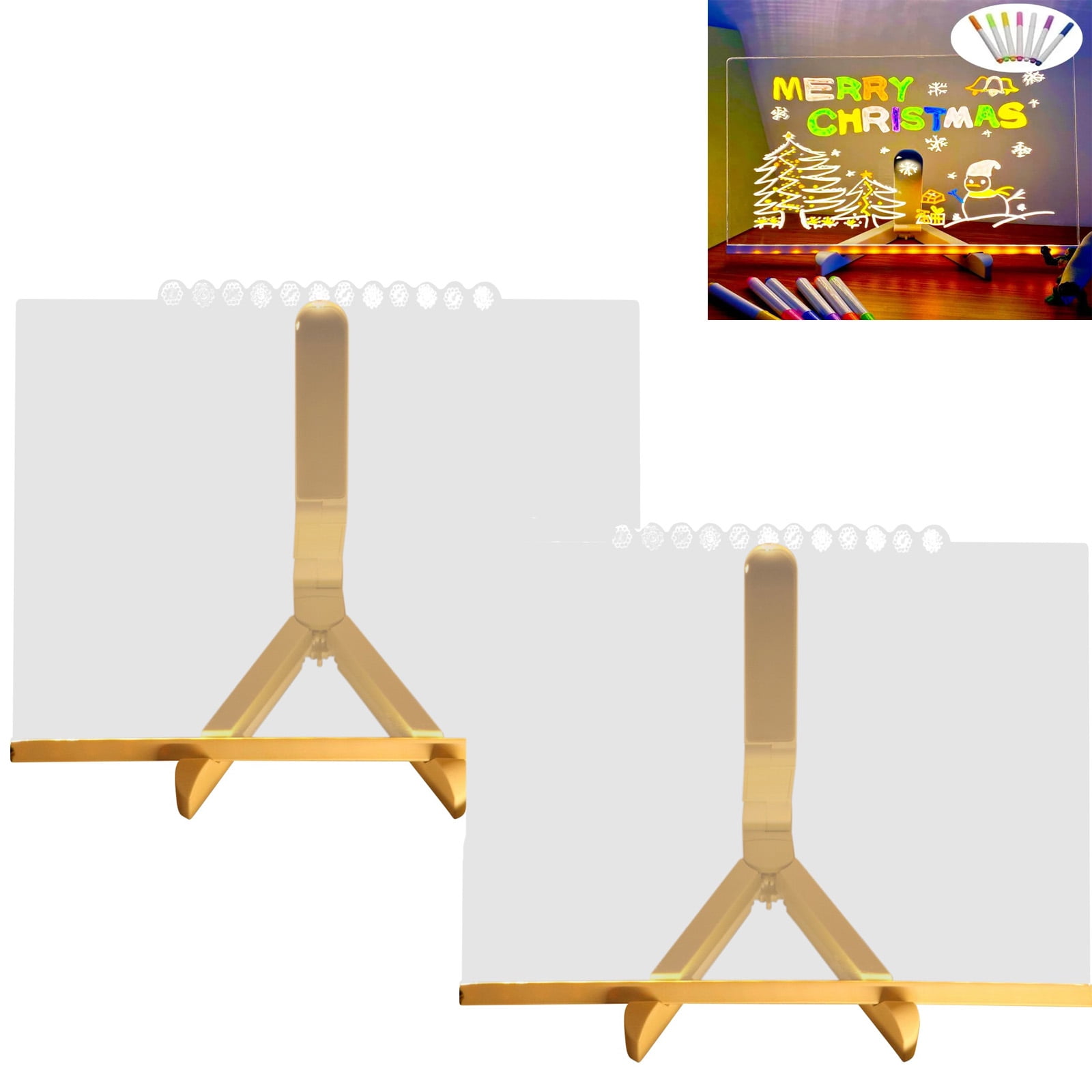 LED Note Board with Colors,Lighted Acrylic Dry Erase Board,Acrylic ...