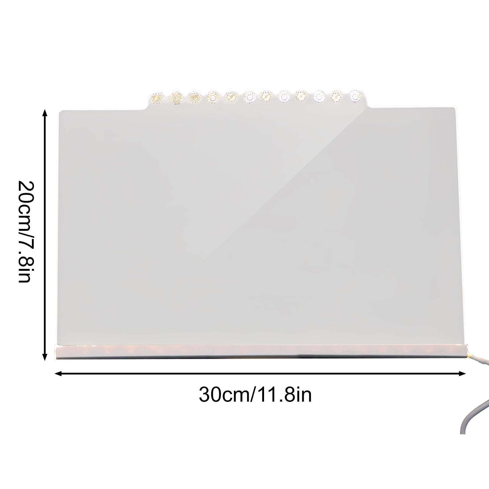 LED Note Board with Colors Light Up Acrylic Message Board Led Drawing ...