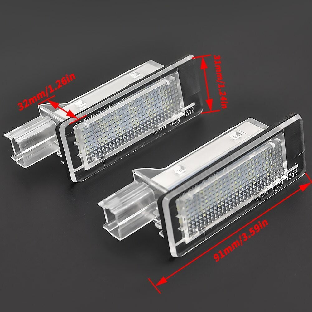 LED Number License Plate Lights For Renault Captur J5 Fluence Zoe BFM ...