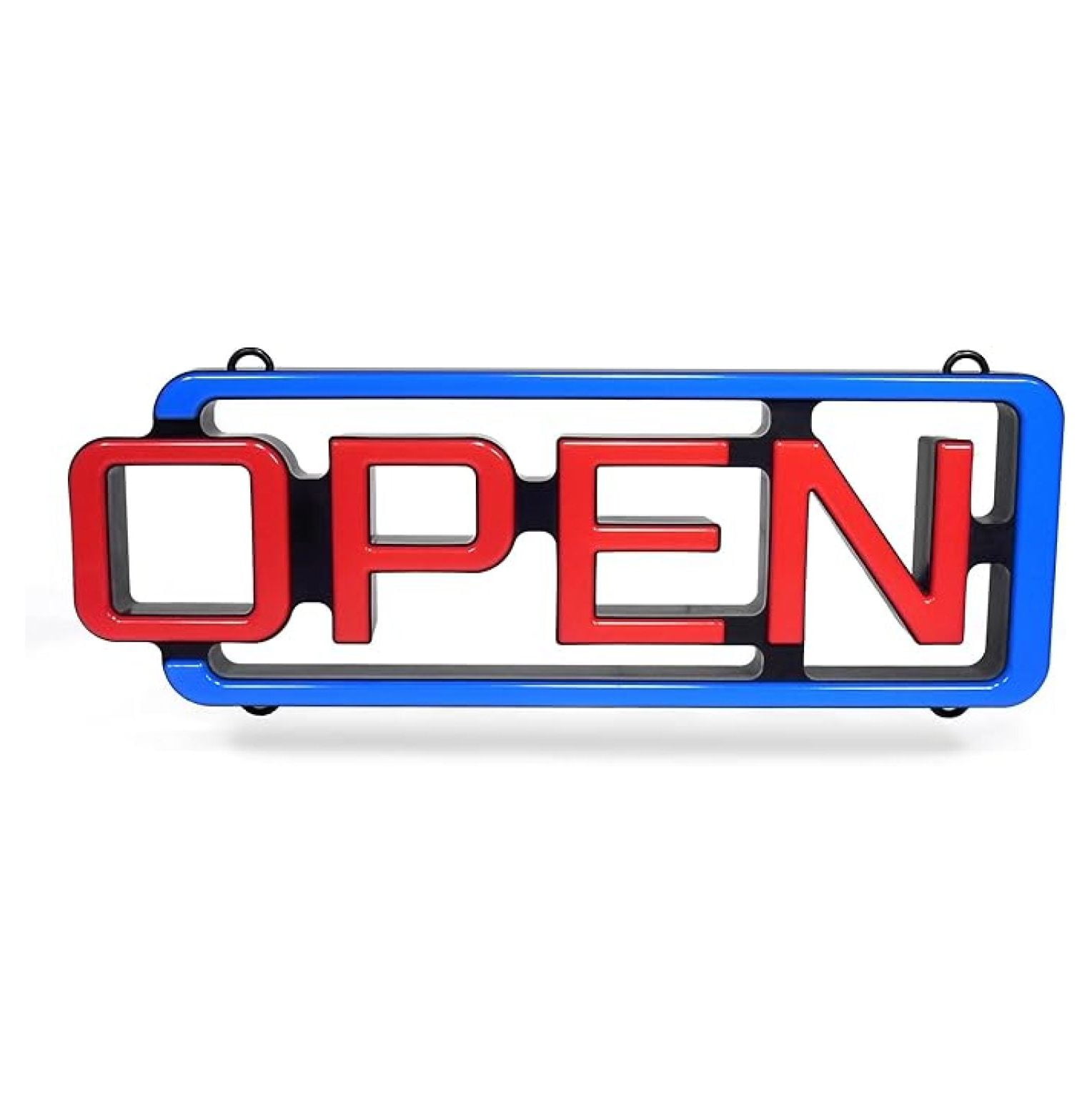 LED OPEN Sign with Remote, Super Bright Modern Design - Flashing/Static ...