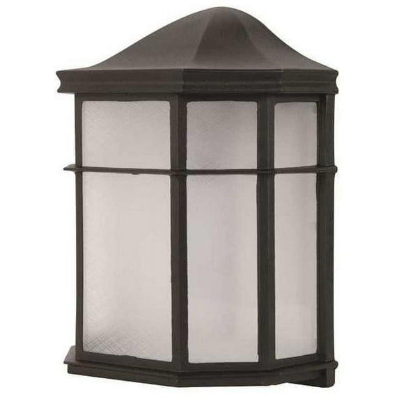 LED OUTDOOR LANTERN, ACRYLIC LENS, 9-1/2 IN., BLACK, USES (1) 9-WATT ...