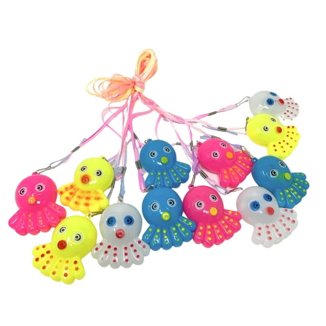 LED Octopus Necklace - Assorted Colors (Dozen) - Walmart.com