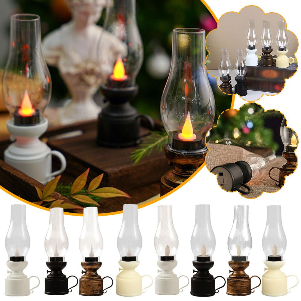 LED Oil Lamps Retro Kerosene Lamp Flameless Oil Lamp Electronic Swing ...