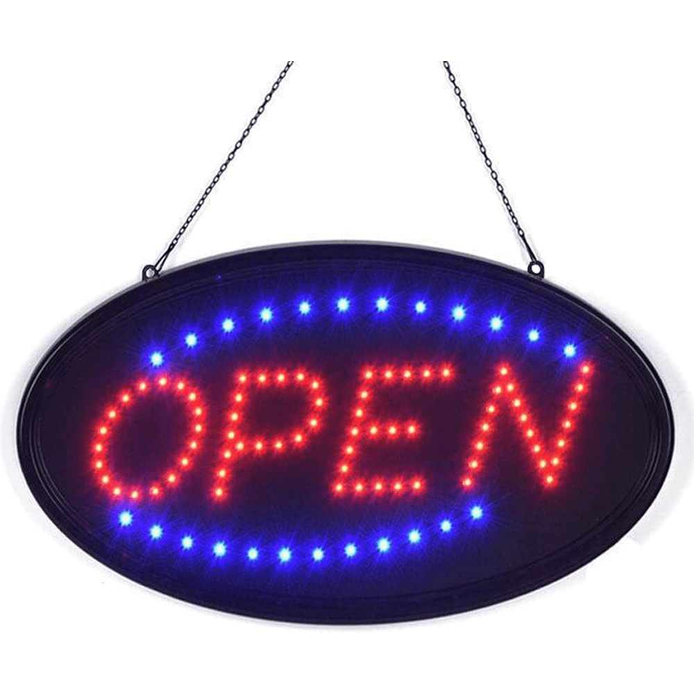LED Open Sign, Bright High Visibility Advertisement Board, Electric ...